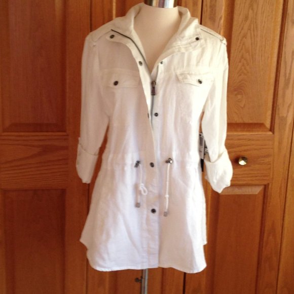 ANORAK | Jackets & Coats | Anorak Fillmore Linen Cargo Jacket Nwt ...